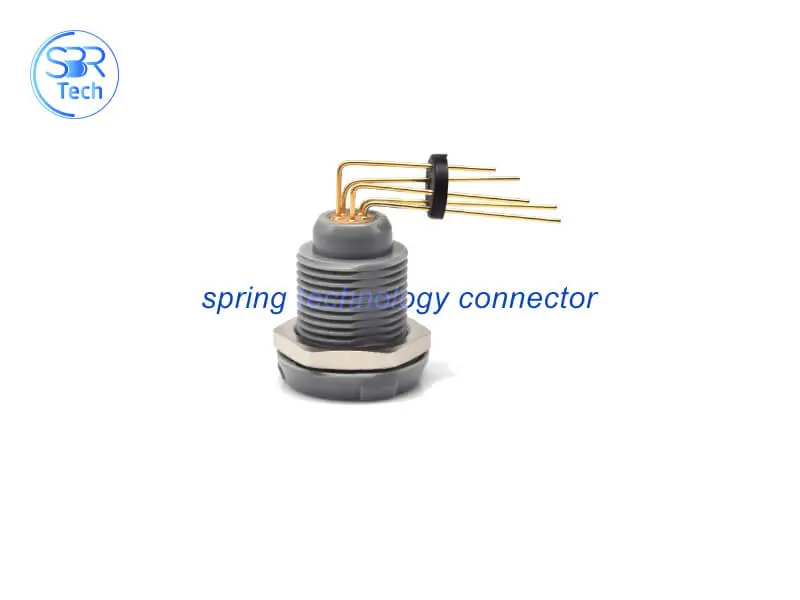 PK Fixed Plastic Socket With Elbow Contact, Push-pull Connector- Spring ...